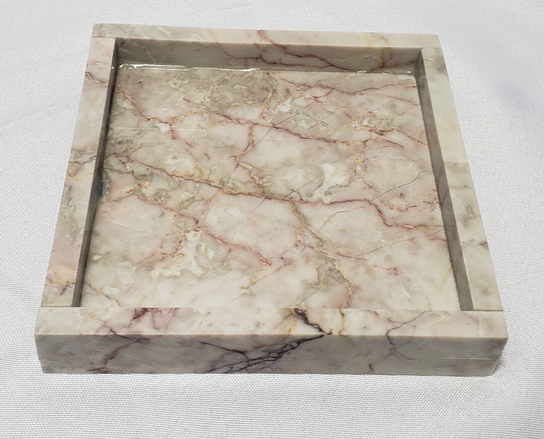 Dynasty Cream Marble Tray in Your Choice of Sizes , Perfect for Your ...