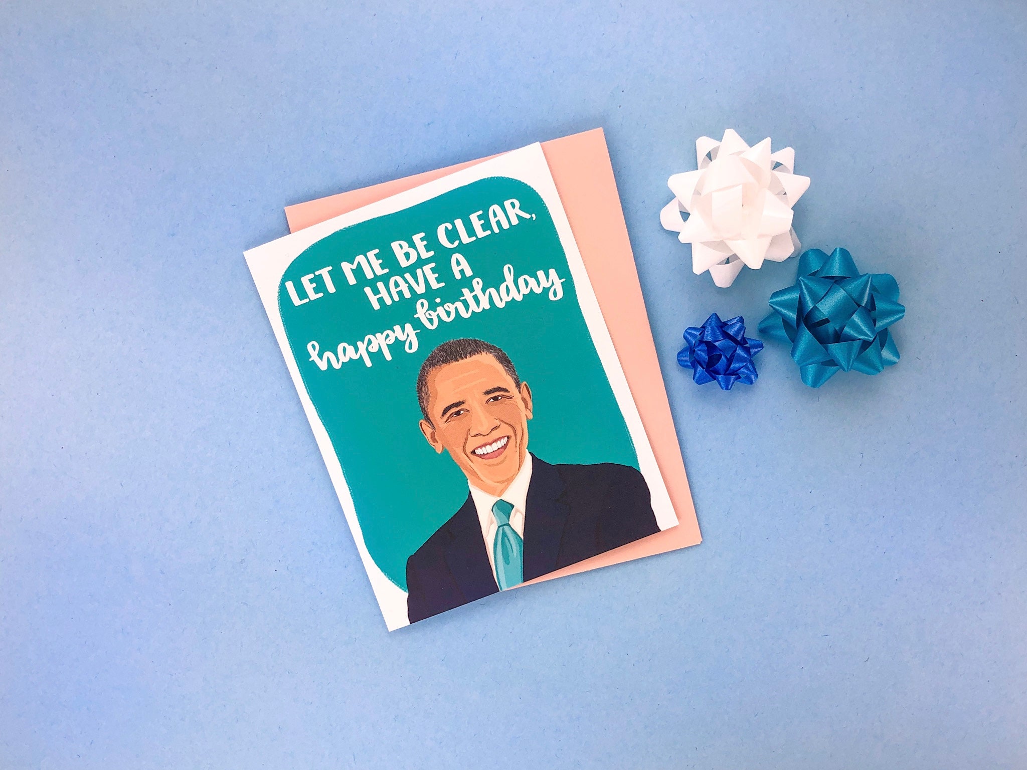 Barack Obama Birthday Political Greeting Card | Etsy