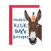 Kick Ass Birthday Card - Etsy