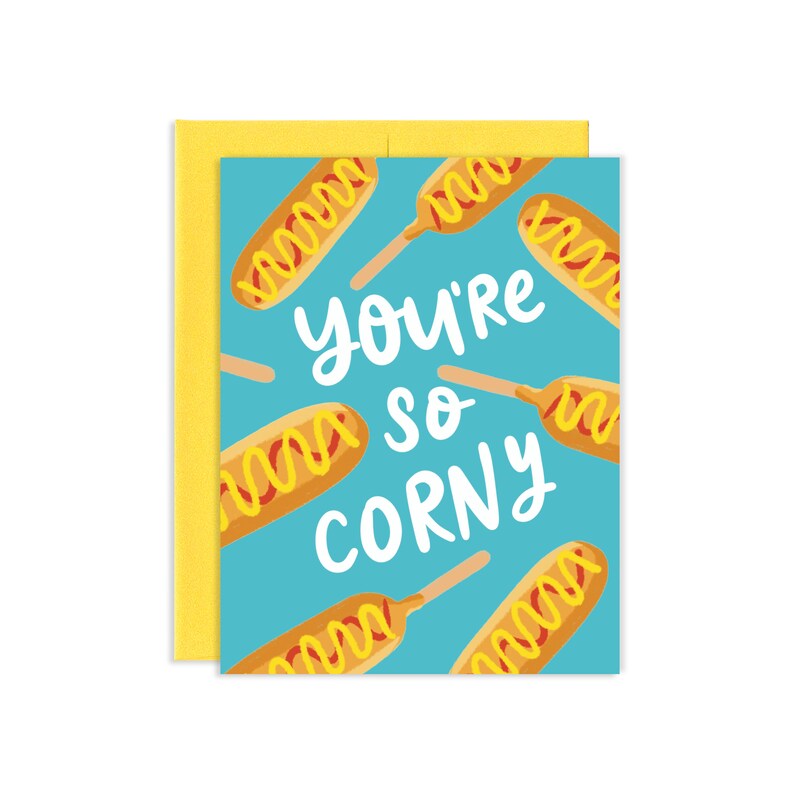 You're so Corny Love Card - Etsy