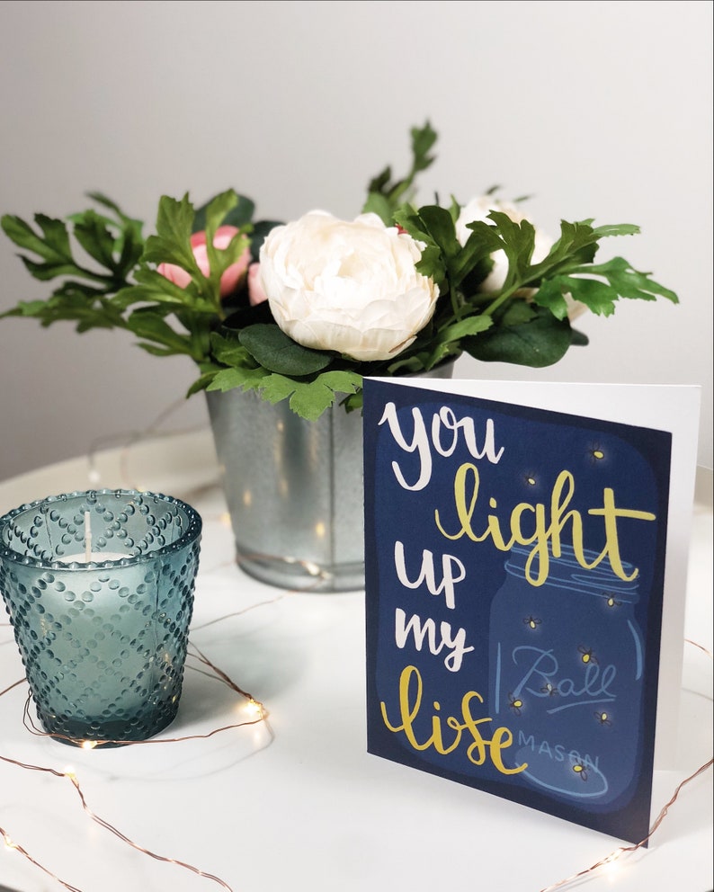 You Light up My Life Greeting Card Firefly Lightning Bug - Etsy