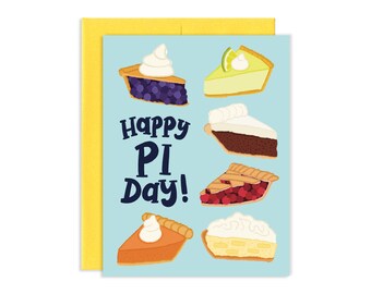 Pi Day Card - Etsy