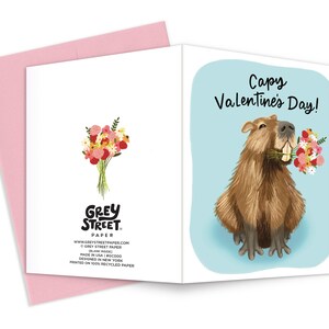 Capybara Valentine | Cute Valentine | Capybara Valentine's Day Card ...