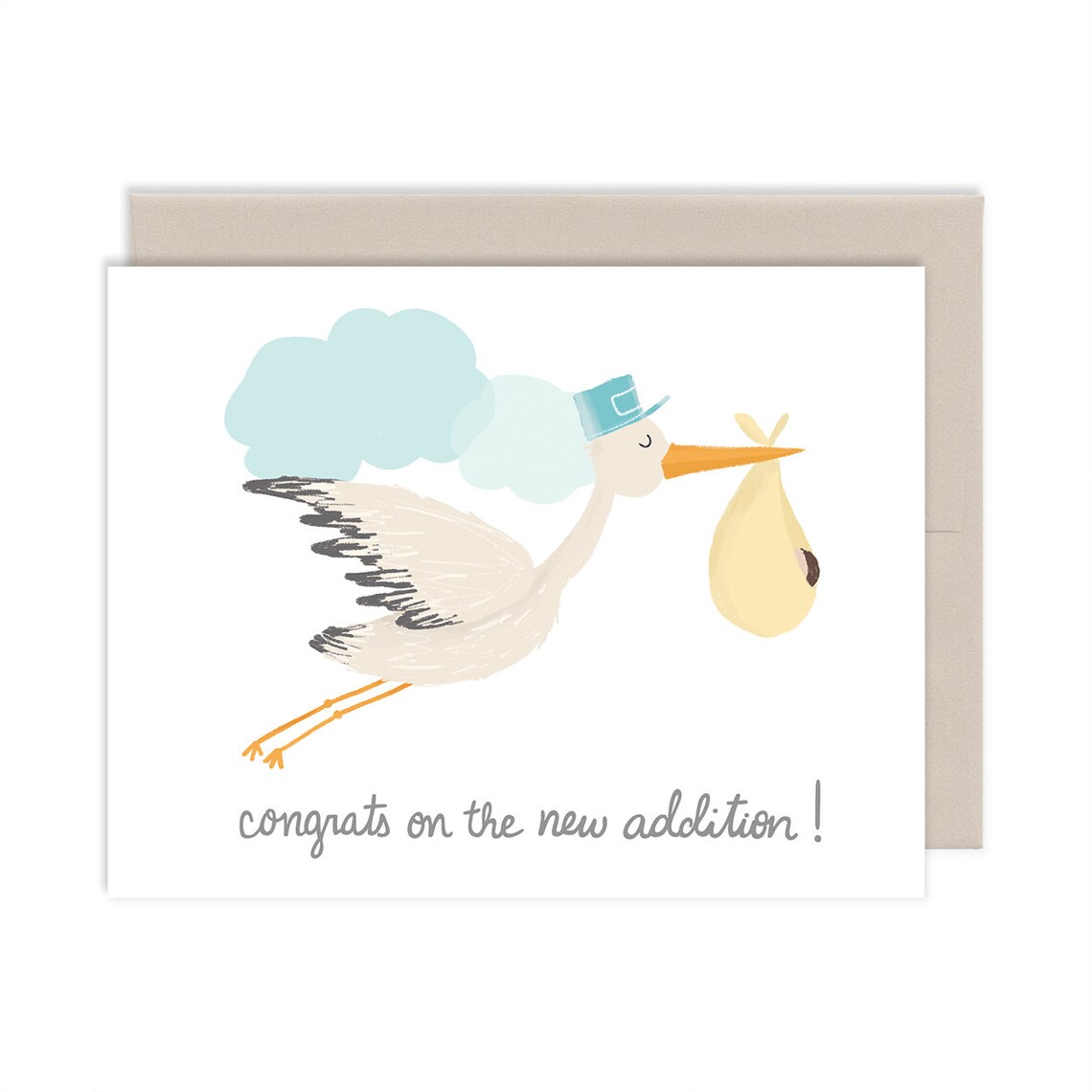 Congrats On The New Addition baby greeting card other half | Etsy
