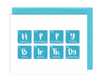 Periodic Table Birthday - Etsy