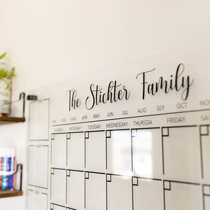 Customizable Digital DIY Calendar SVG for Vinyl Cut - Etsy