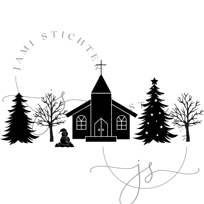 Digital DIY Christmas Village PNG for Vinyl Cut Decals Projects - Etsy