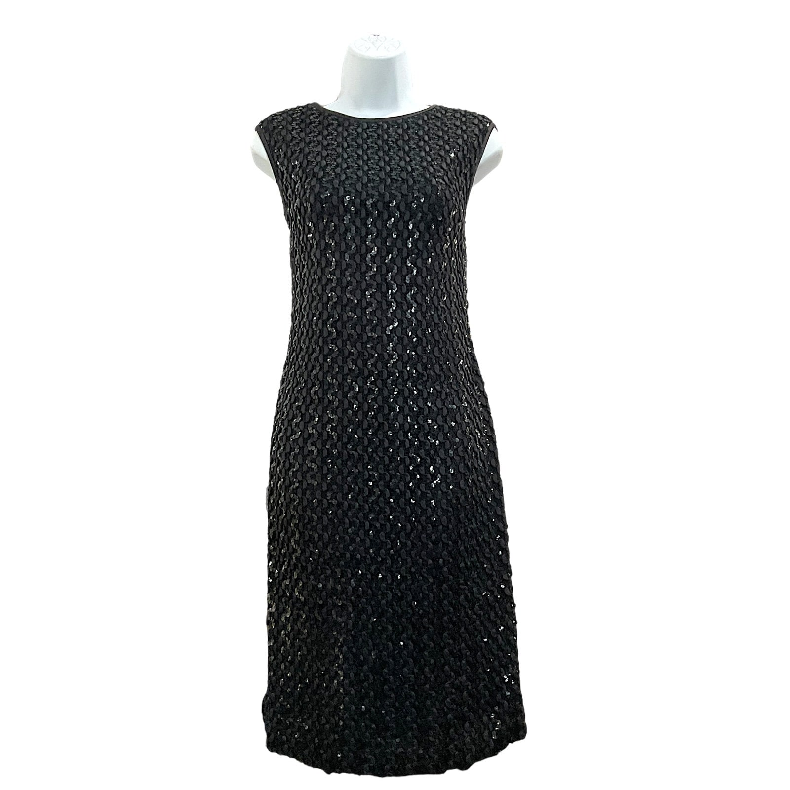 Vintage 1960s Black Sequin Ribbon Mod Dress LBD - Etsy