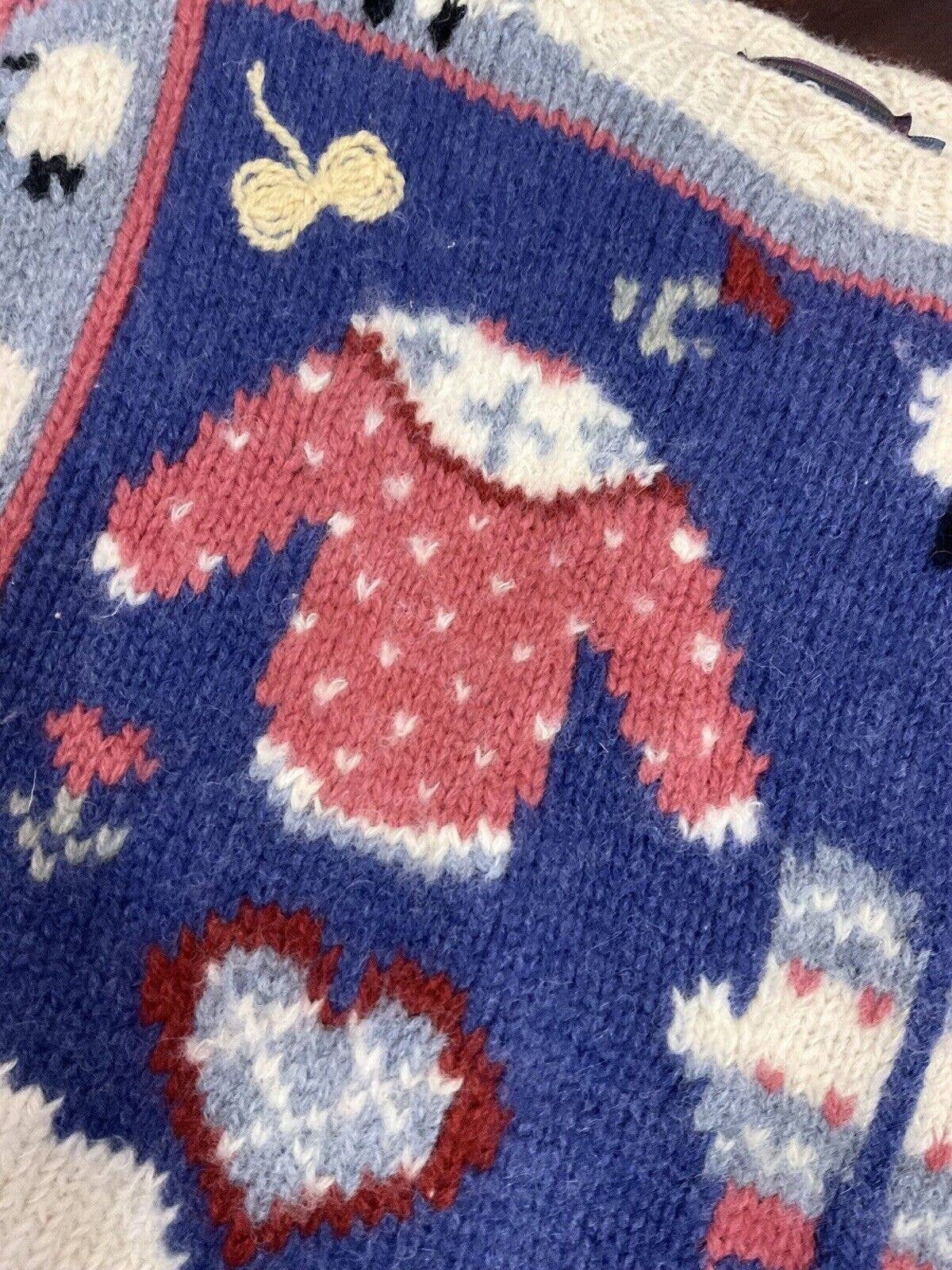 1980s Vintage Chunky Sheep Wool Novelty Print Lamb Warm - Etsy