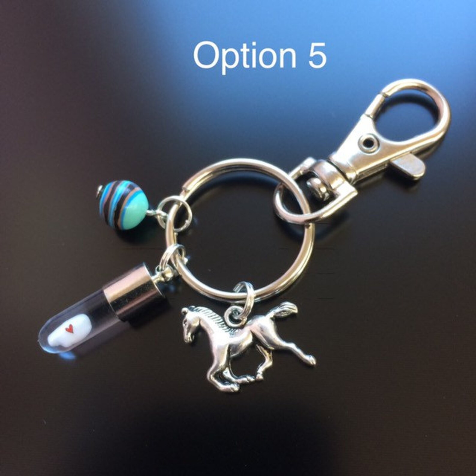 Rice Writing in a Rice Charm Keyring/ Handbag Charm - Etsy UK