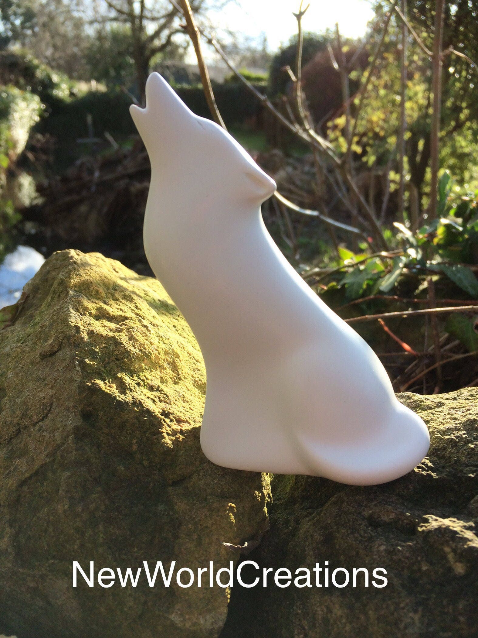 Wolf Sculpture Statue for Healing, Protection and Meditation 3 Sizes ...