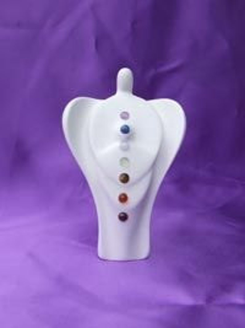 Chakra Angel Sculpture Statue for Healing and Meditation - 200mm ...