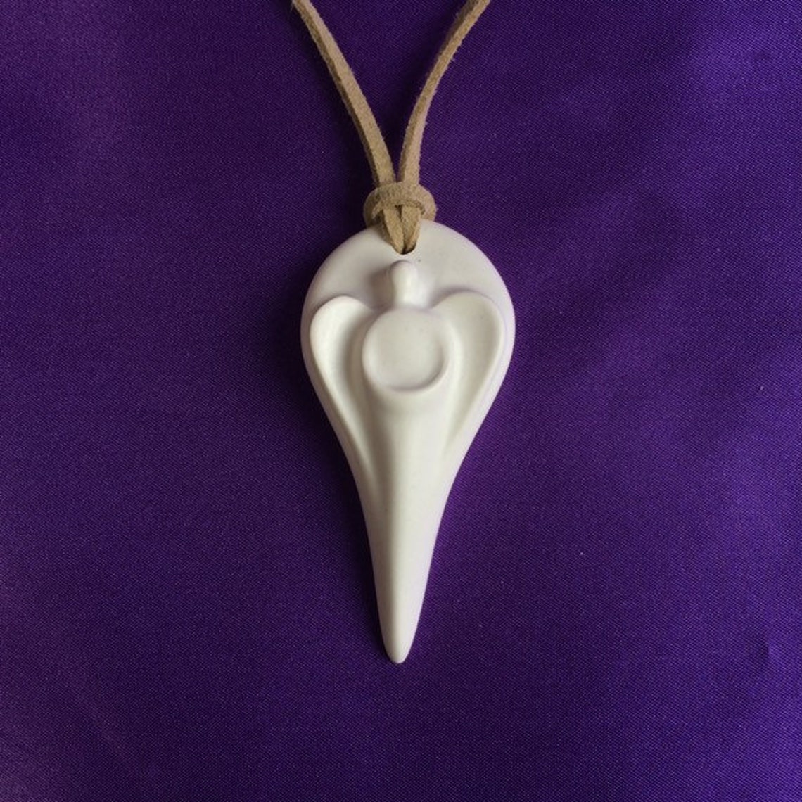 Going Home Angel (archangel Azrael) Pendant, Handmade and Hand Polished ...