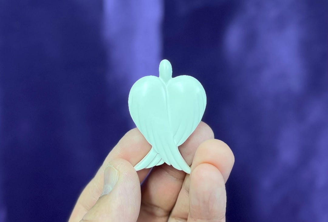 Angel Wings “embraced” Handheld, Brooch or Necklace Hand Made With ...