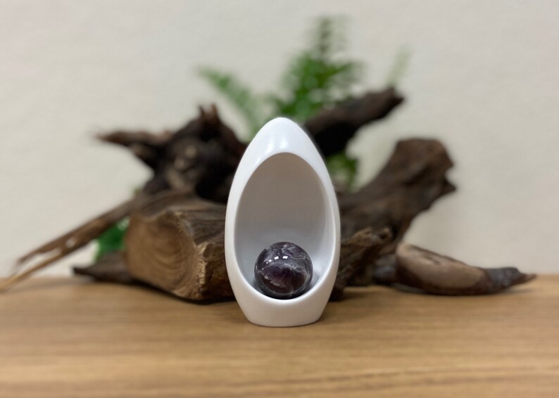 Creation Sculpture - With Gem Stone Sphere - Etsy