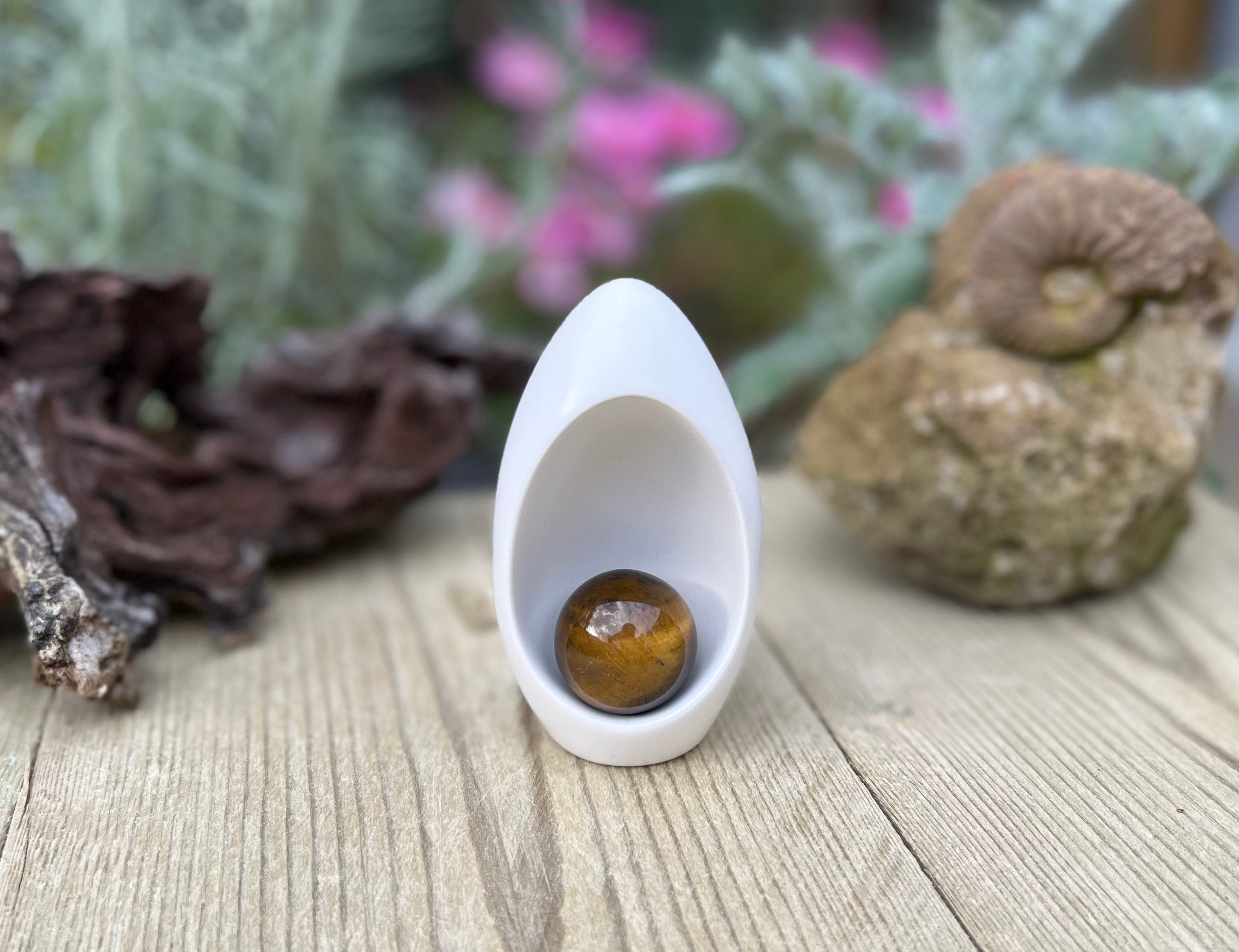 Creation Sculpture - With Gem Stone Sphere - Etsy UK