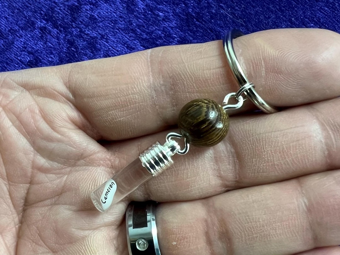 PERSONALISED RICE Charm KEYRING Name on Rice - Personalised With Your ...