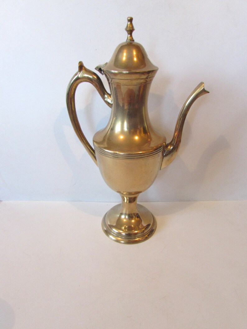 Stunning Large Vintage Brass Jug/pot With Lid. | Etsy