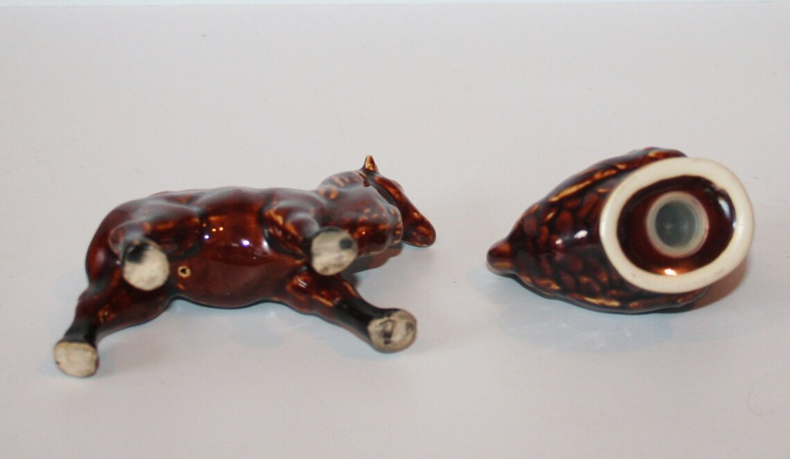 Beautiful Vintage Ceramic Camel Ornament and A Salt Chicken / - Etsy UK