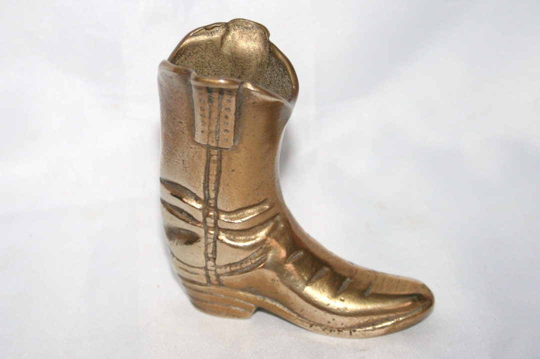 Vintage Antique Solid Brass Boot. - Etsy