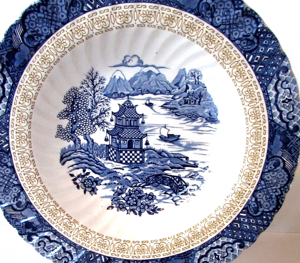 Large Royal Tudor Dish Shaped Plate Beautiful Design Made - Etsy UK