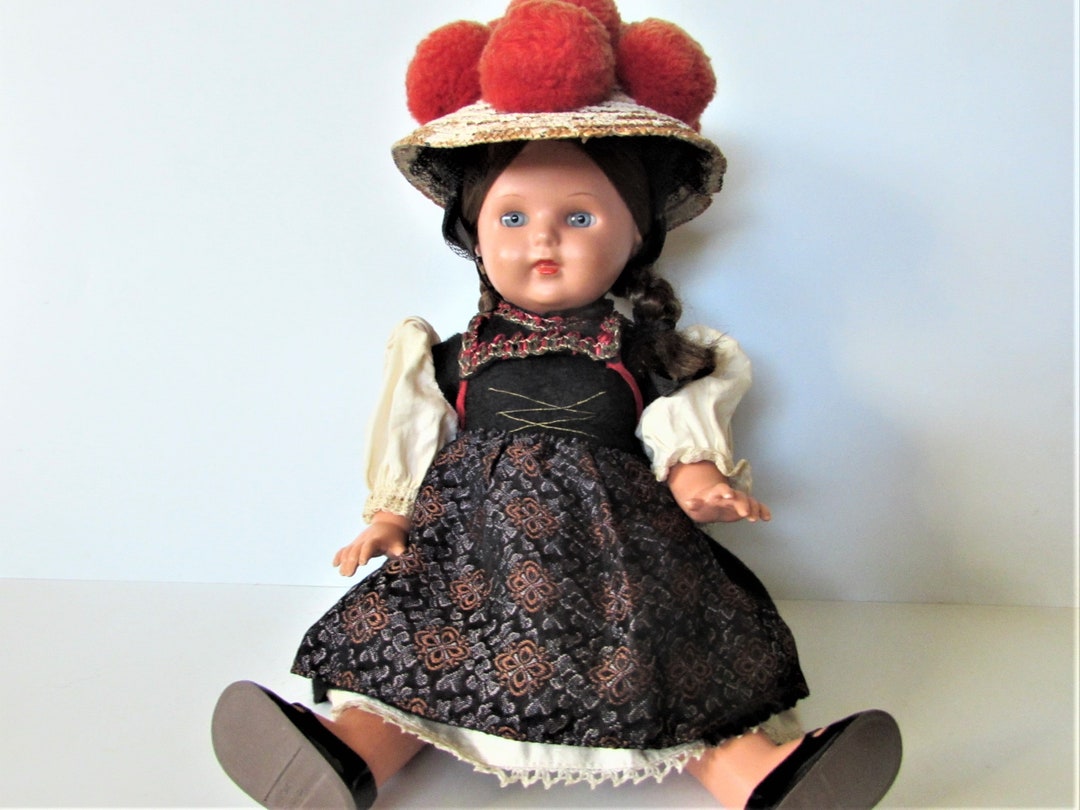 Unique Vintage 1930s Celluloid Turtle Mark Doll Wearing National ...