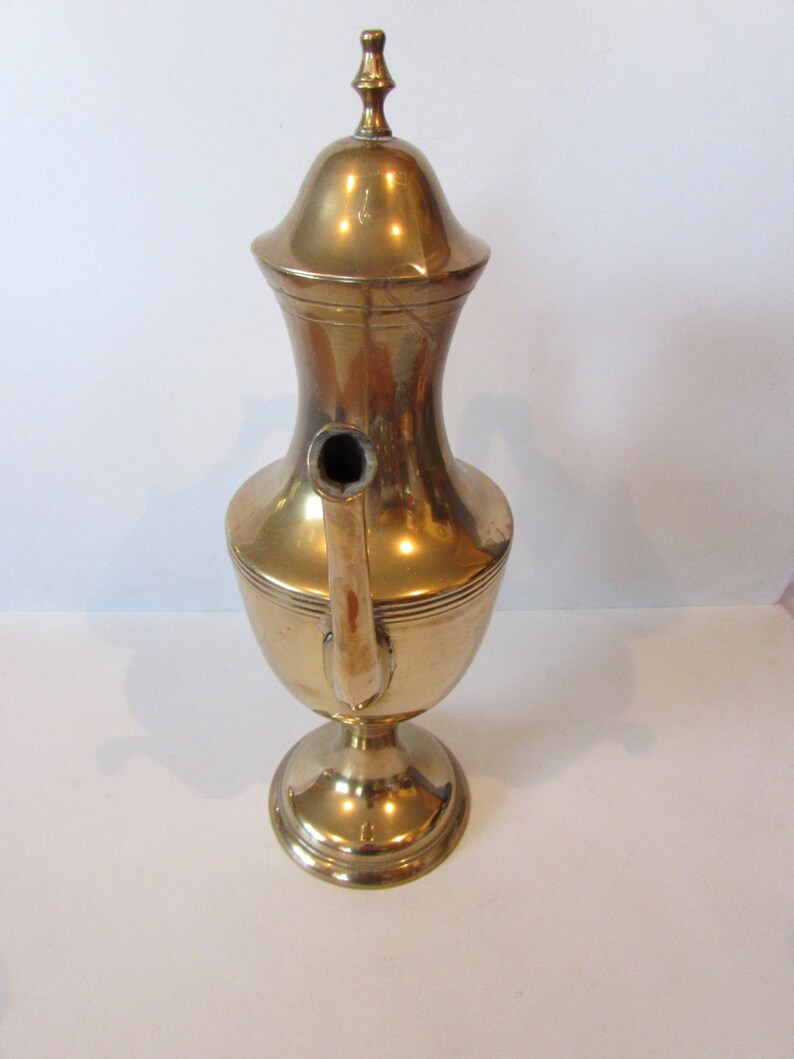 Stunning Large Vintage Brass Jug/pot With Lid. | Etsy