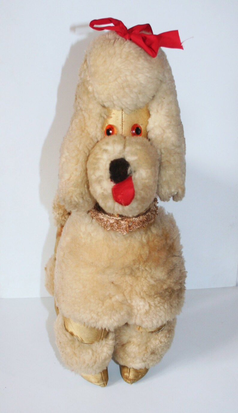 Very Large Rare Antique Hard Stuffed Plush Poodle Dog / - Etsy