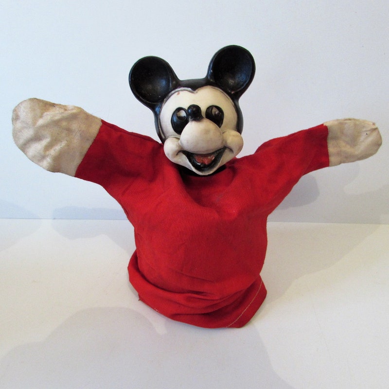 Mickey Mouse Hand Puppet - Etsy