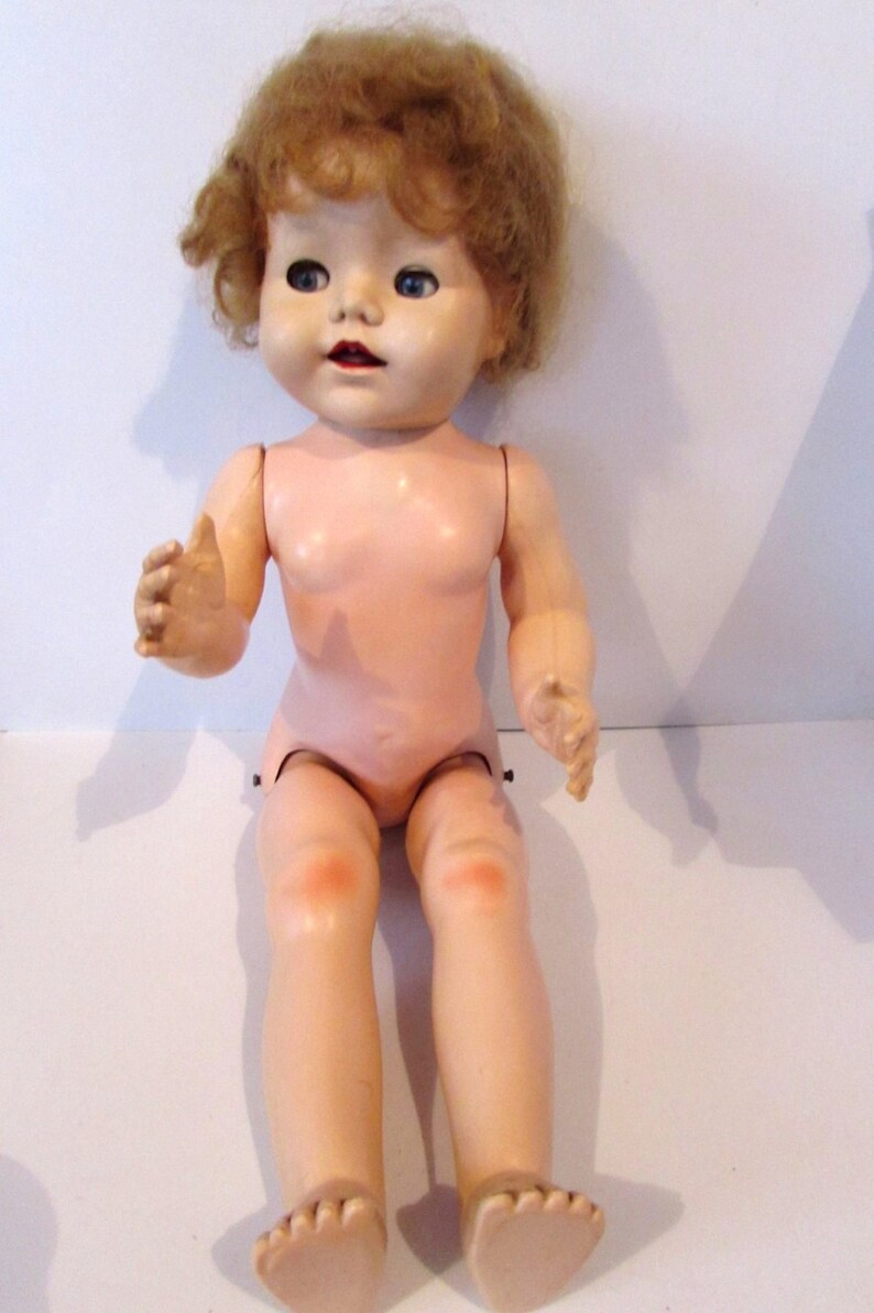 Large Vintage Flirty Eye Doll Made In England Etsy