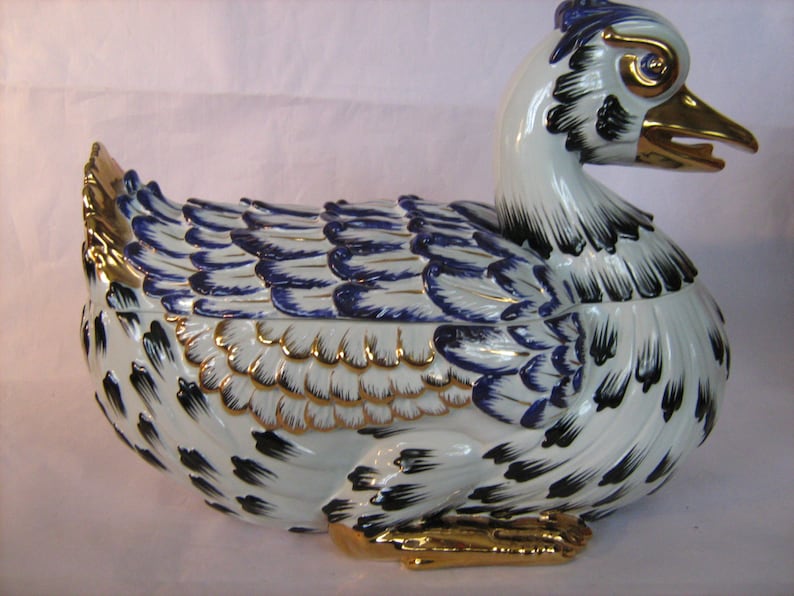 Large Ceramic Duck Egg Container.. - Etsy
