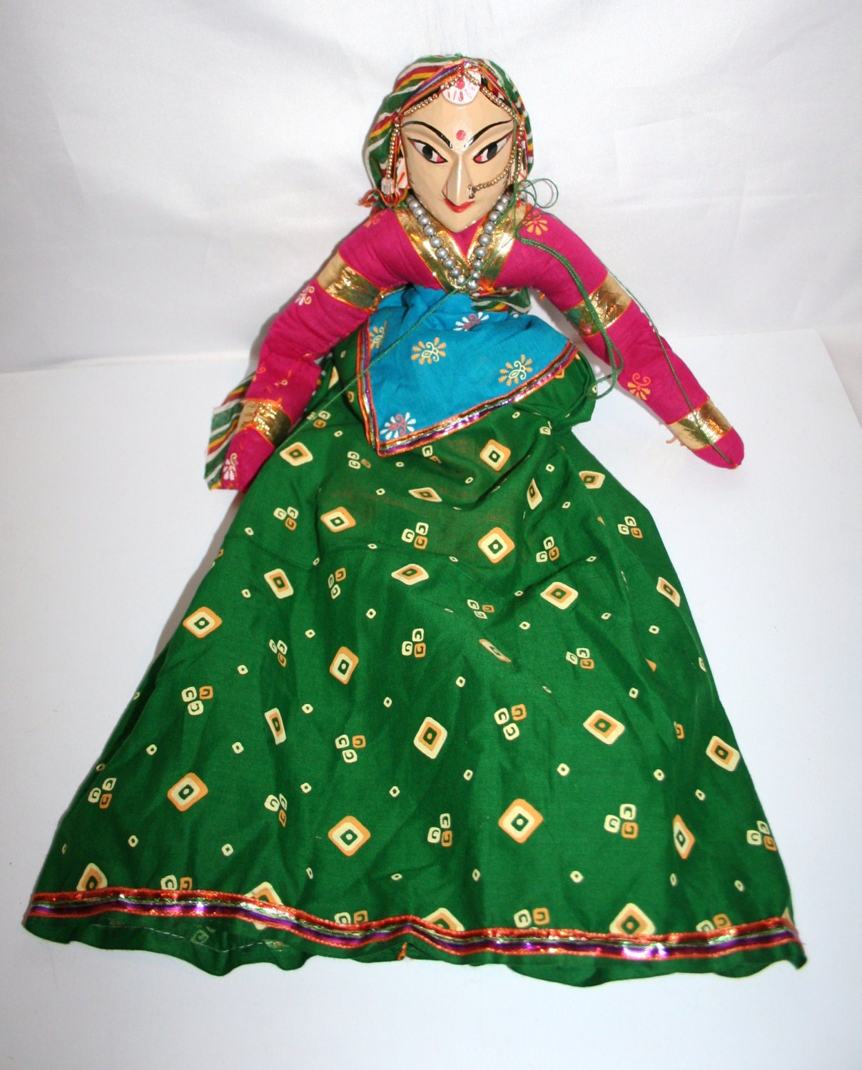 Rare Beautiful Old Wood and Metal Puppet / Memsartshop. | Etsy UK