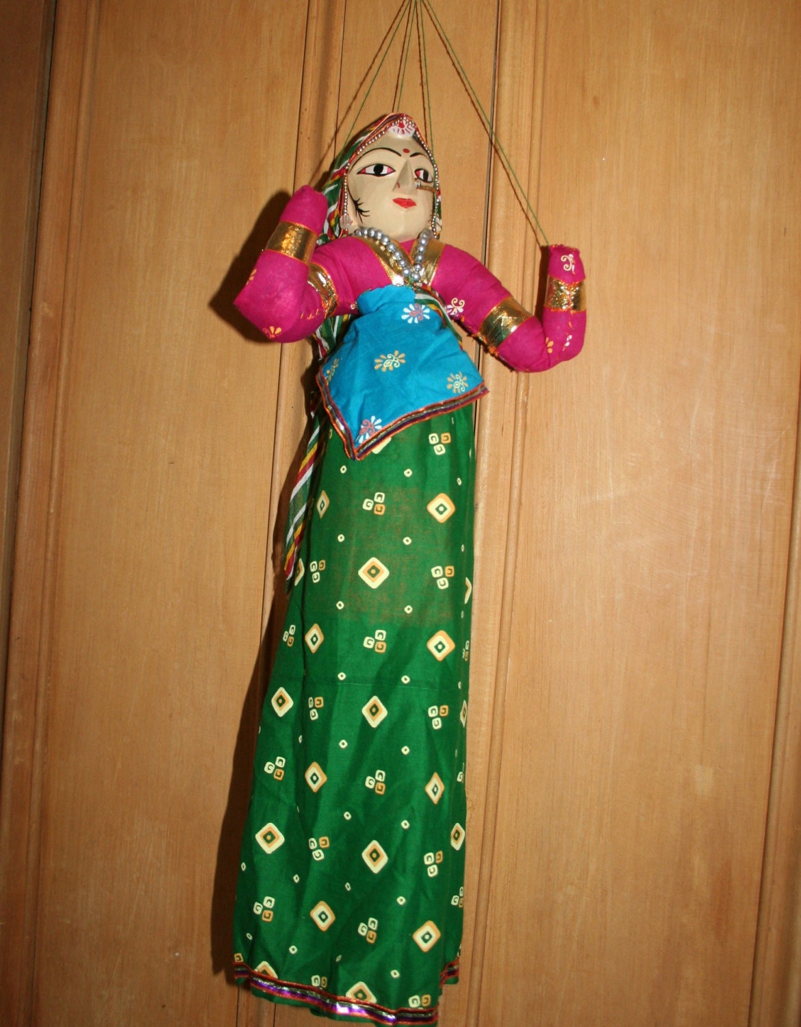 Rare Beautiful Old Wood and Metal Puppet / Memsartshop. | Etsy UK