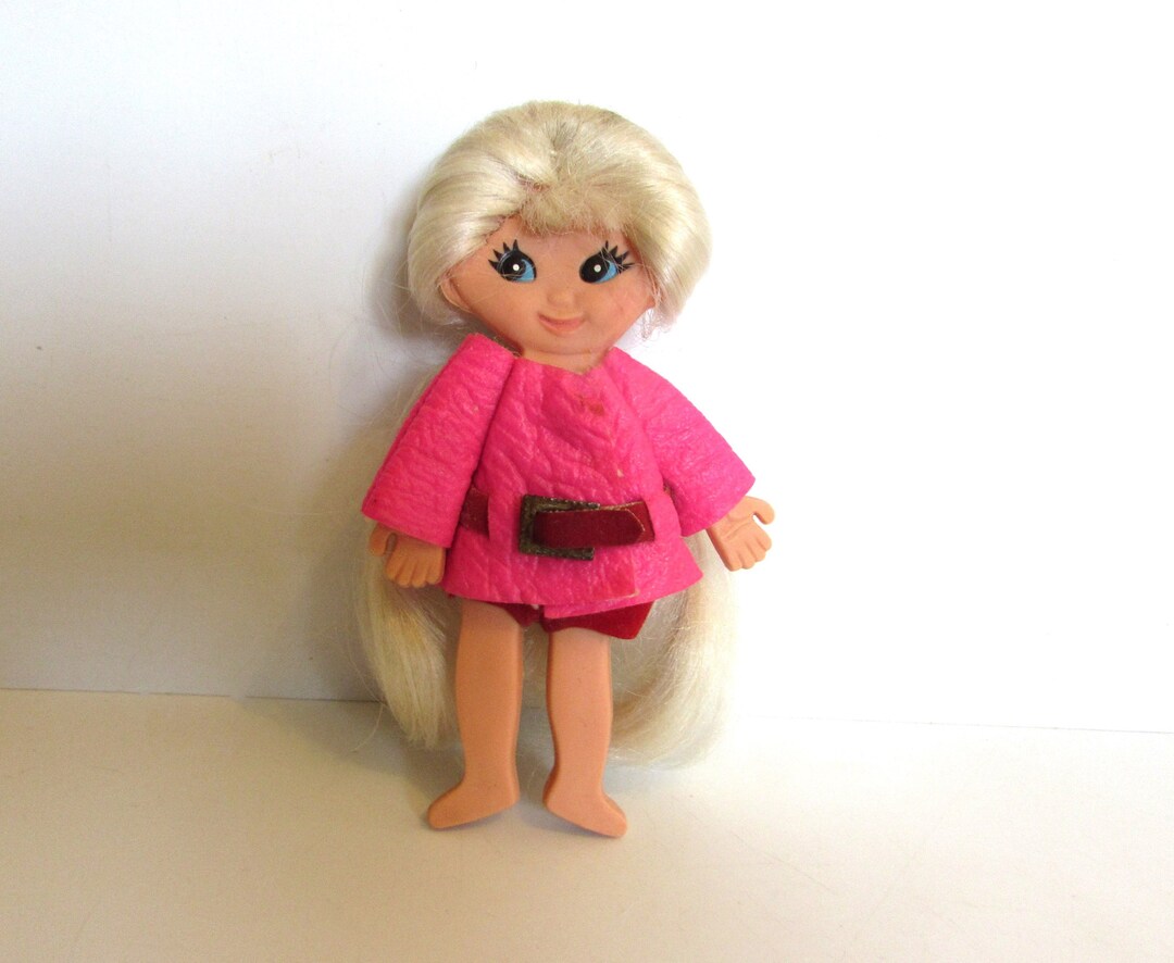 Vintage 'ideal' FLATSY DOLL With Blond Hair 1969 5 Inches High ...