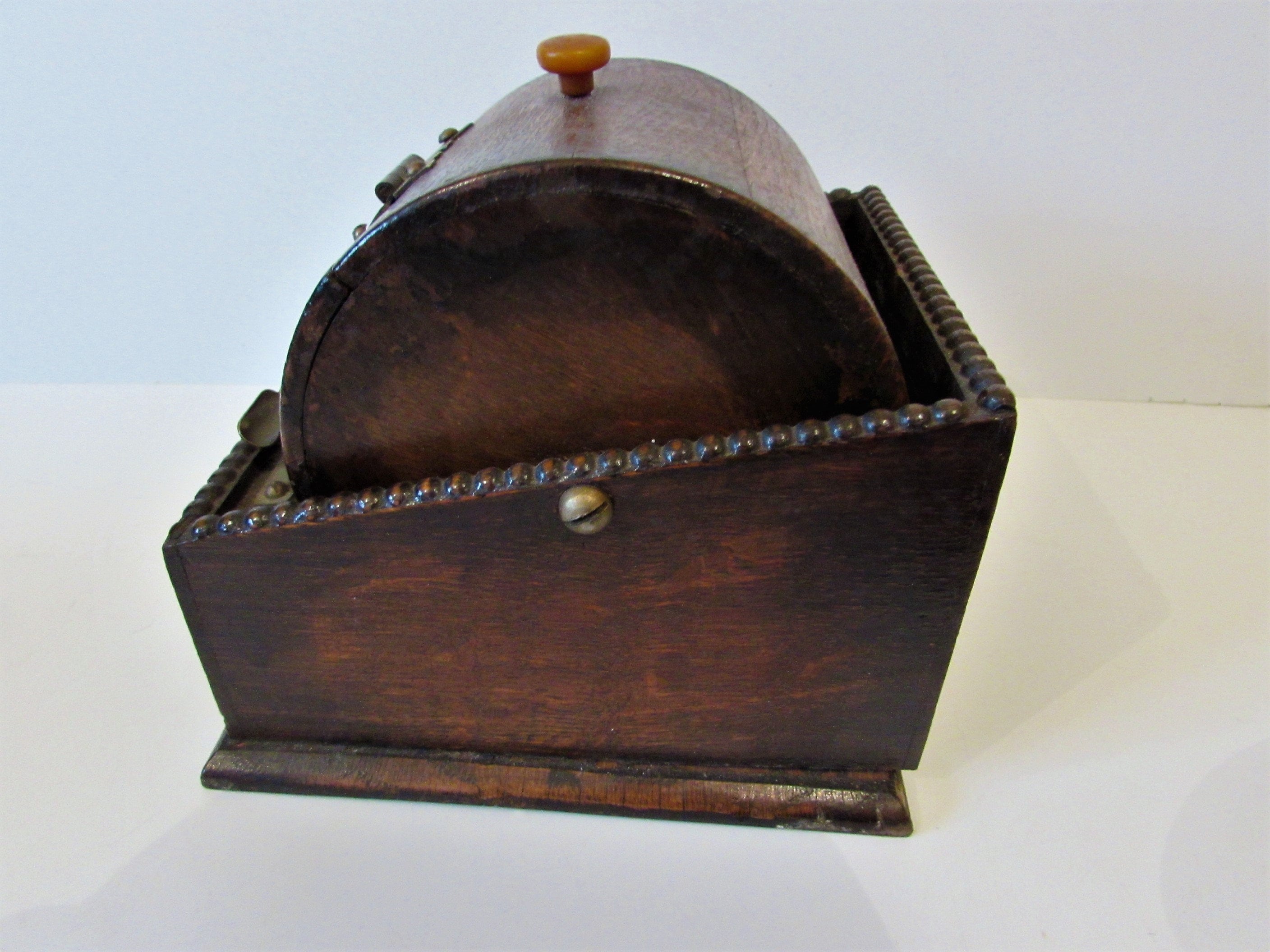 Antique Wooden Cigarette Dispenser/box With Roll Top. 1930s. - Etsy Canada