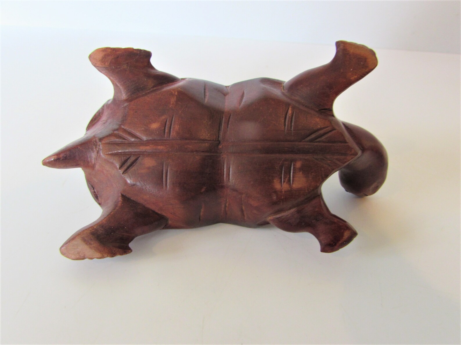 Chinese/Asian Hand Carved Wood Tortoise Turtle Sculpture With | Etsy