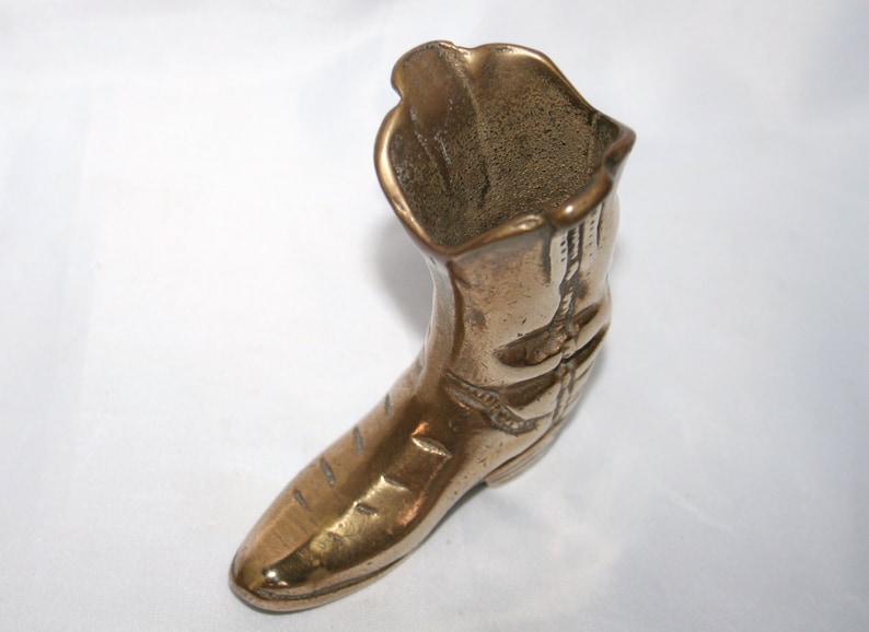 Vintage Antique Solid Brass Boot. - Etsy