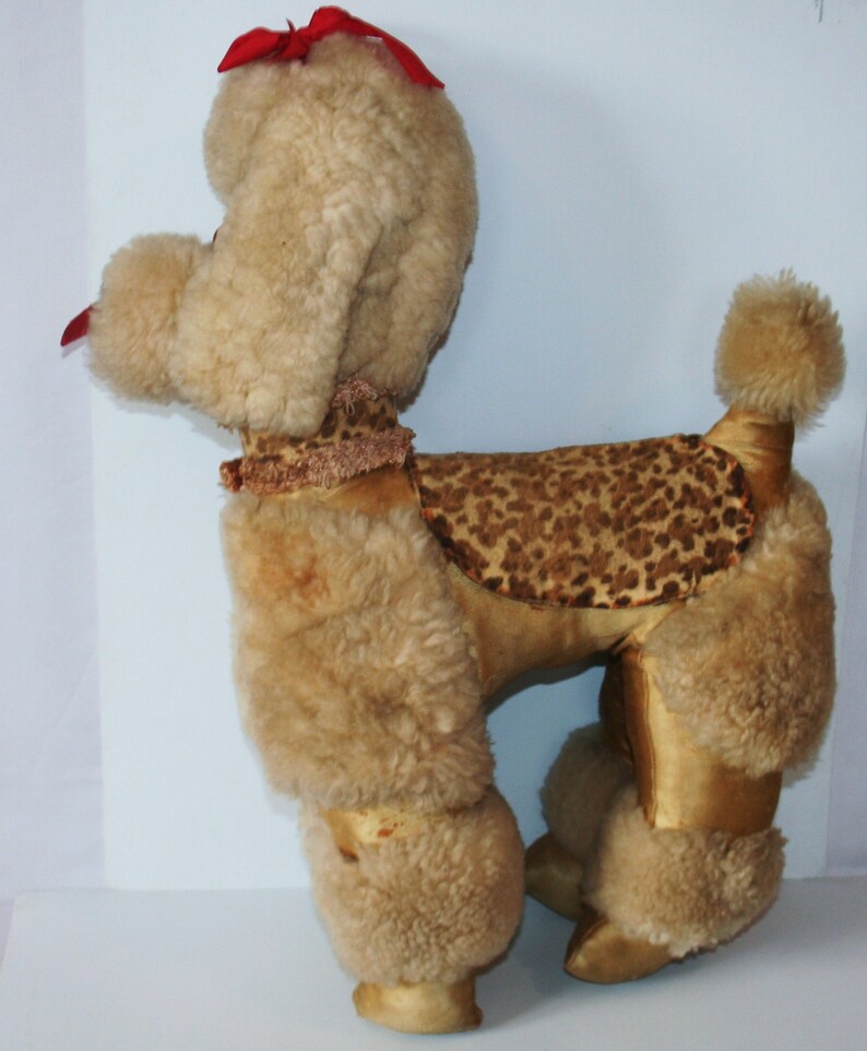 Very Large Rare Antique Hard Stuffed Plush Poodle Dog / - Etsy