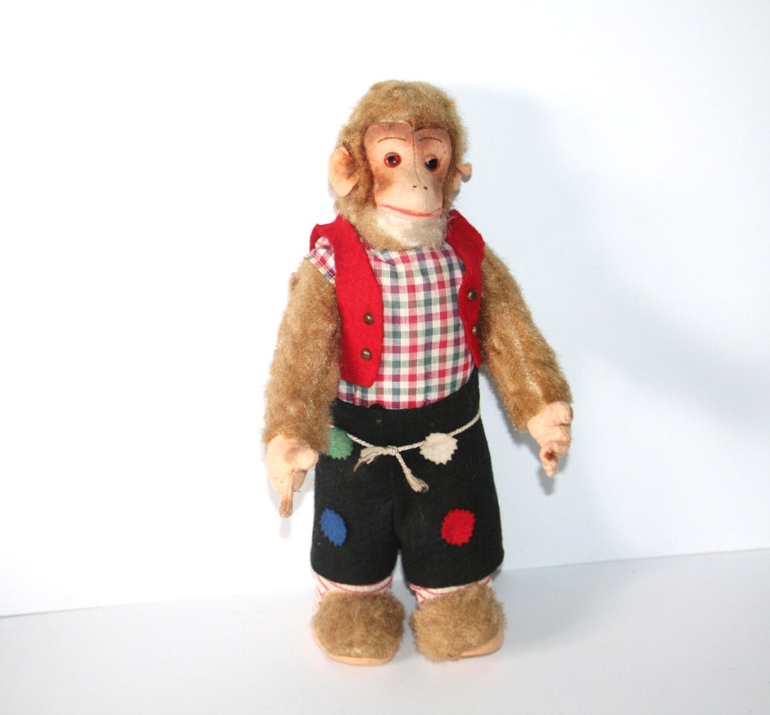 Large Old Standing Chimpanzee Arms Swivel Wire Framed Good - Etsy