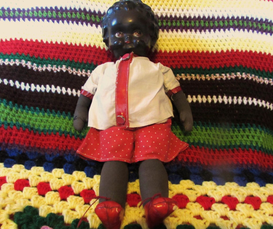 Vintage Cloth Body Doll in Matching Dress With Sewn in Shoes - Etsy UK