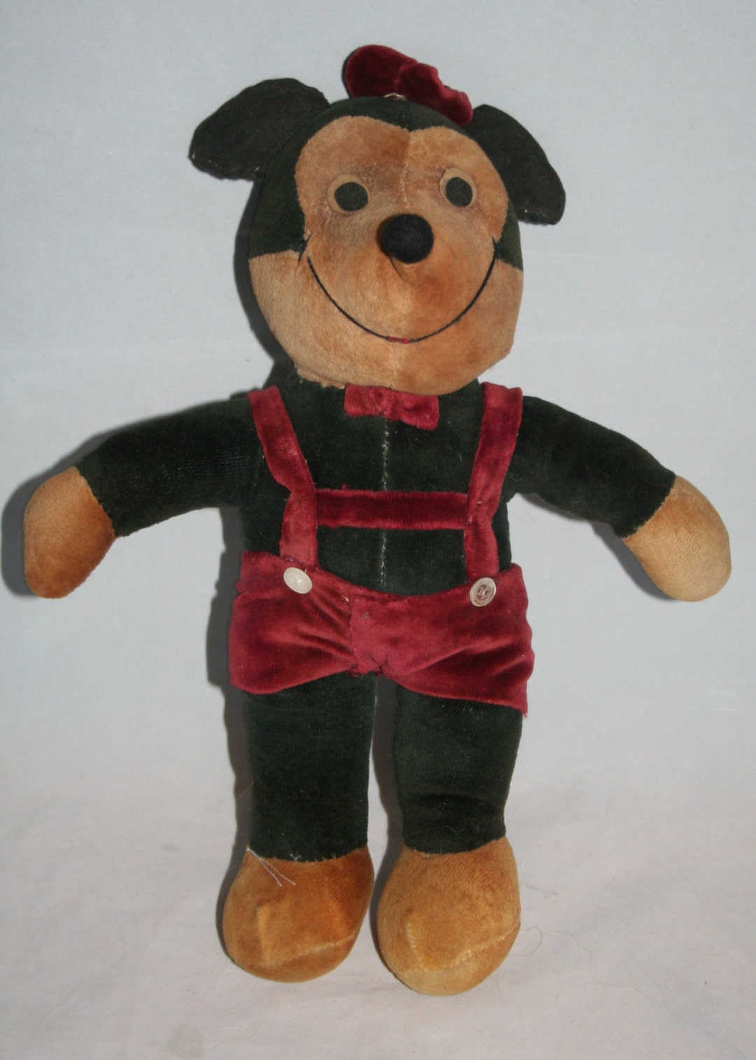 Vintage Velveteen Minnie Mouse. - Etsy