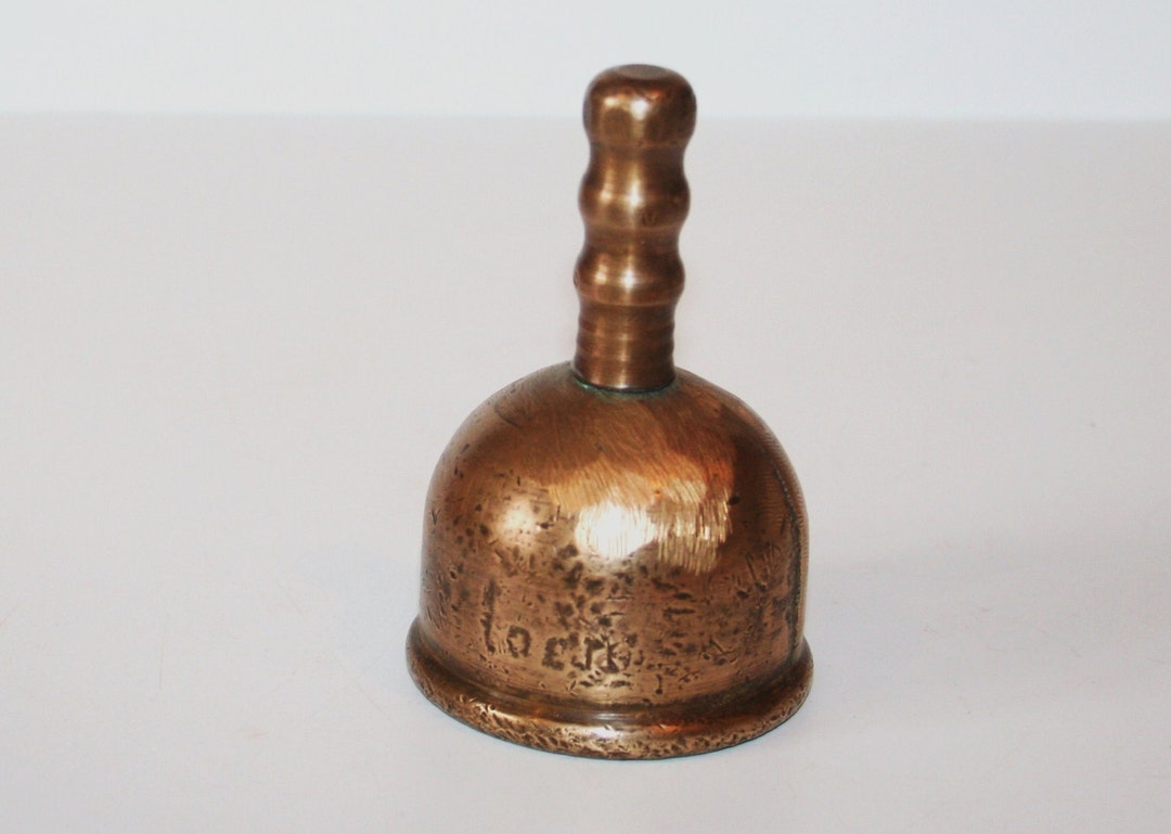 Stunning Small Very Old Heavy Brass Bell /memsartshop. - Etsy