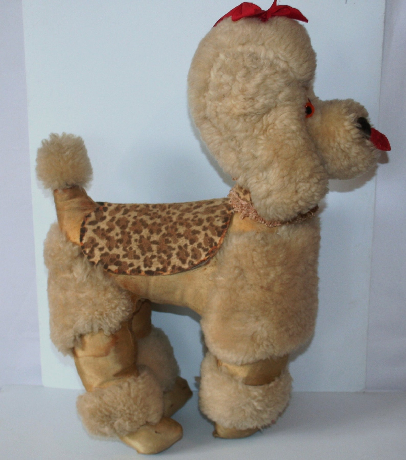 Very Large Rare Antique Hard Stuffed Plush Poodle Dog / - Etsy