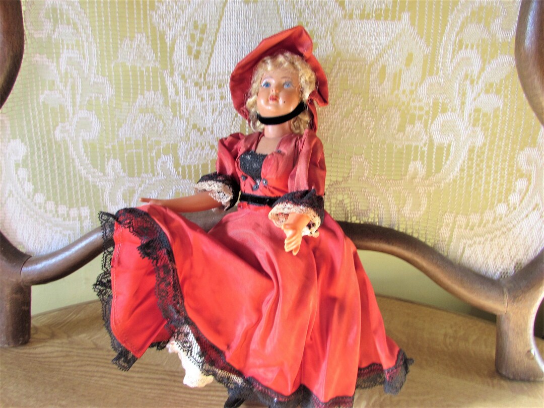 Celluloid Cancan Dancer Doll Vintage French Can Can Ooh La La Moulin ...