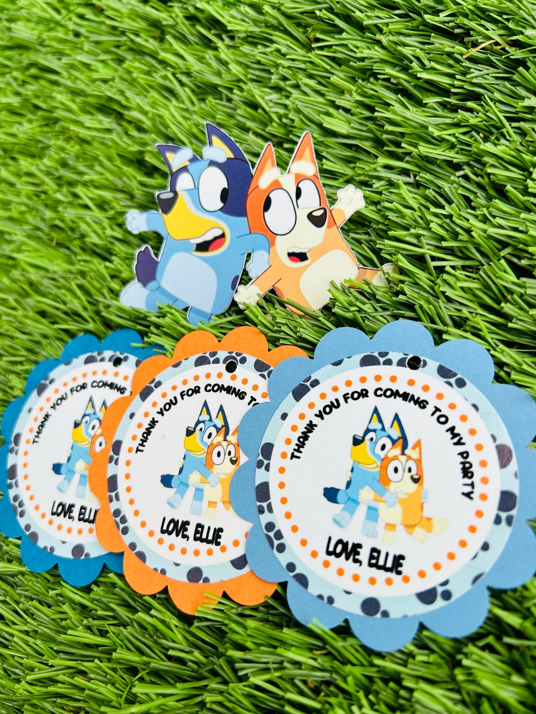 Bluey Tags Bluey Gift Tags 12 Ready-to-ship Item - Etsy