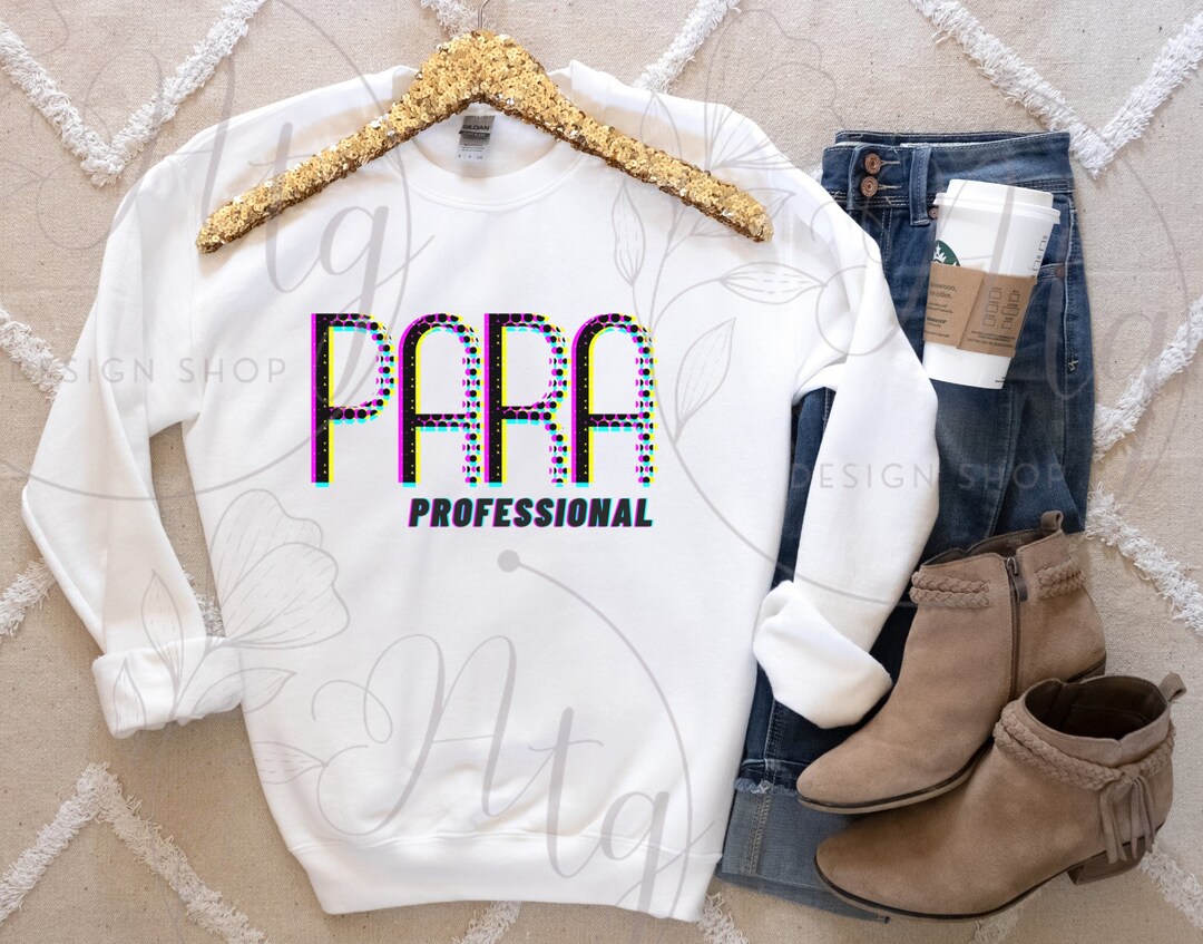Glitchy Retro 90s Para Shirt, Parapro Sweatshirt, Gift for Para Shirt ...