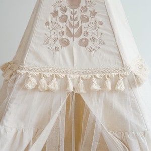 Teepee With Frills for Girl's Room “boho” Unique Model, Wester Decor in ...