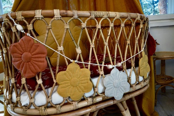 Linen Bloom Garland summer Bouquet - Etsy