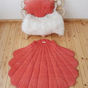 Velvet Shell Mat “coral” - Etsy