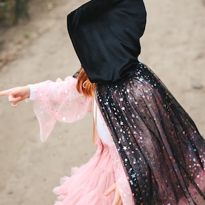 Two Sided Child's Cape "rainbow Stars", Girls Halloween Costume in ...